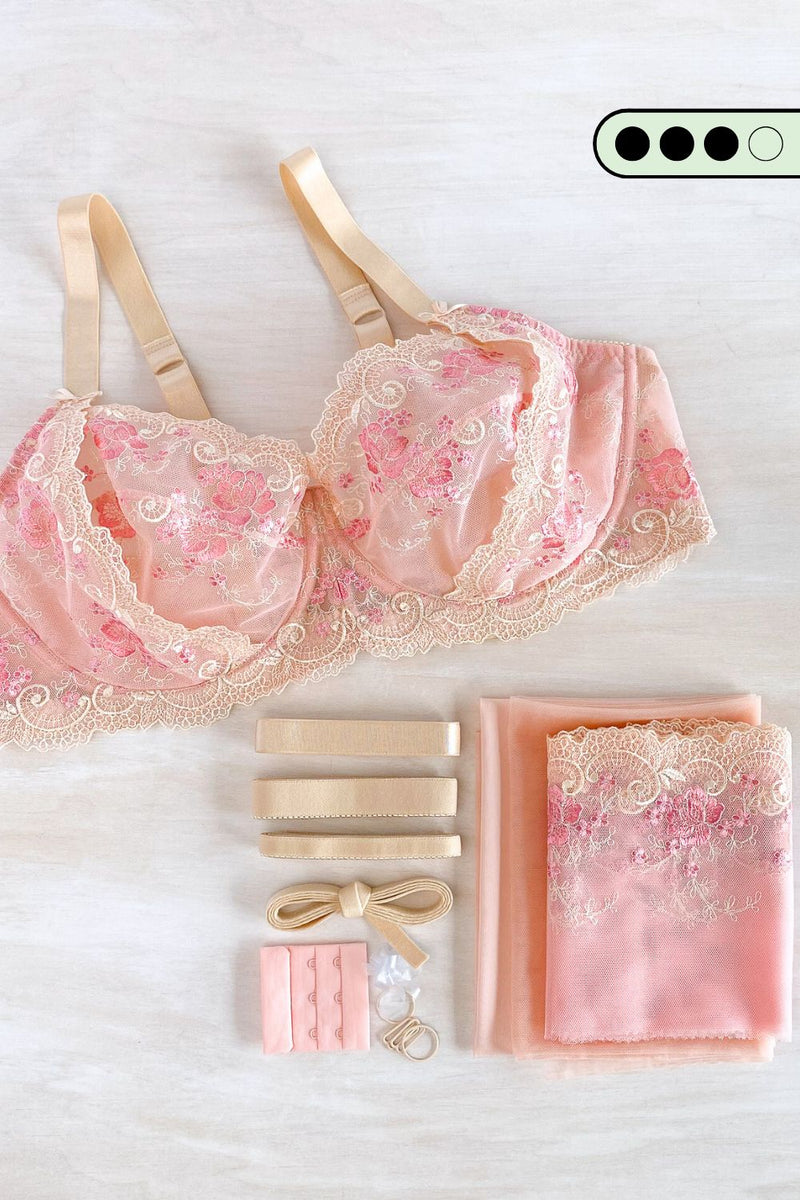 Black Beauty Bra Kit | Embroidered Lace | Ada – Emerald Erin