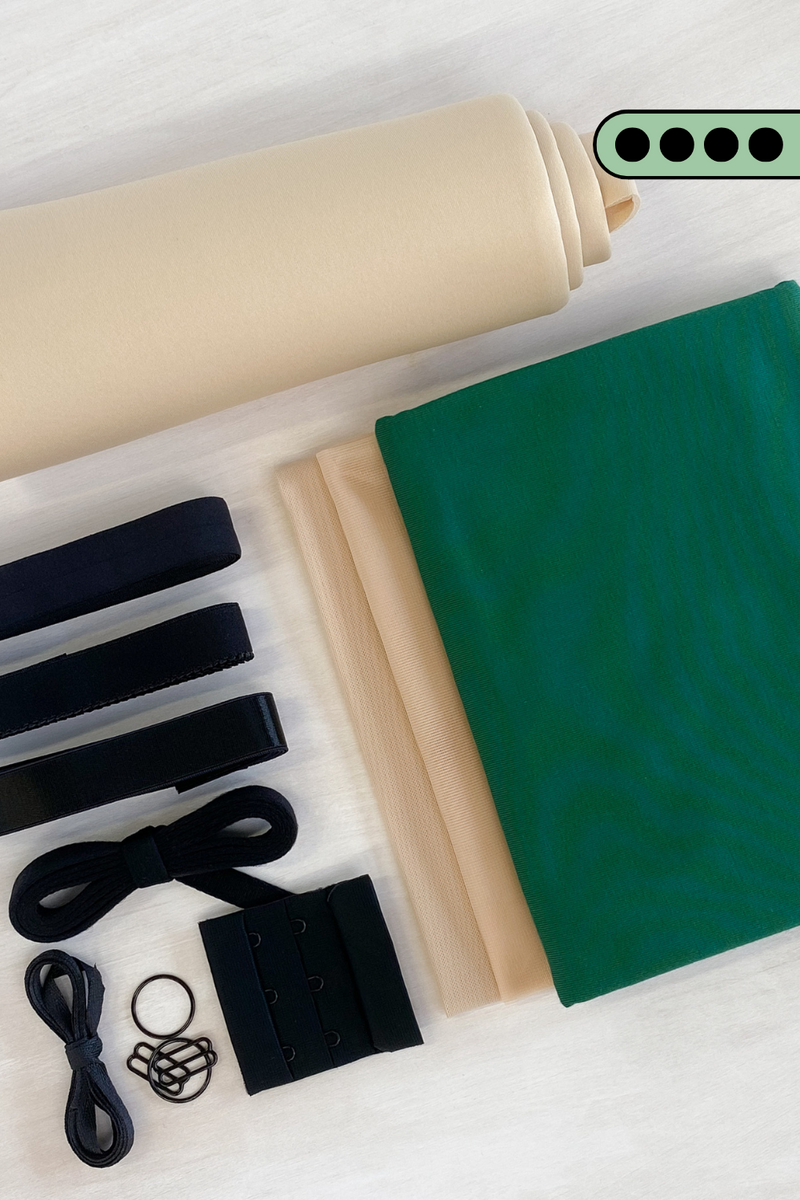 Black Beauty Bra Kit | Bamboo & Foam| Emerald – Emerald Erin